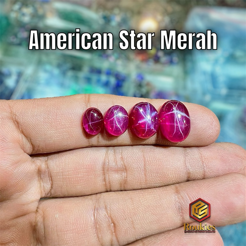MERAH [STONE Only] Red American Star Gemstone | Shopee Malaysia
