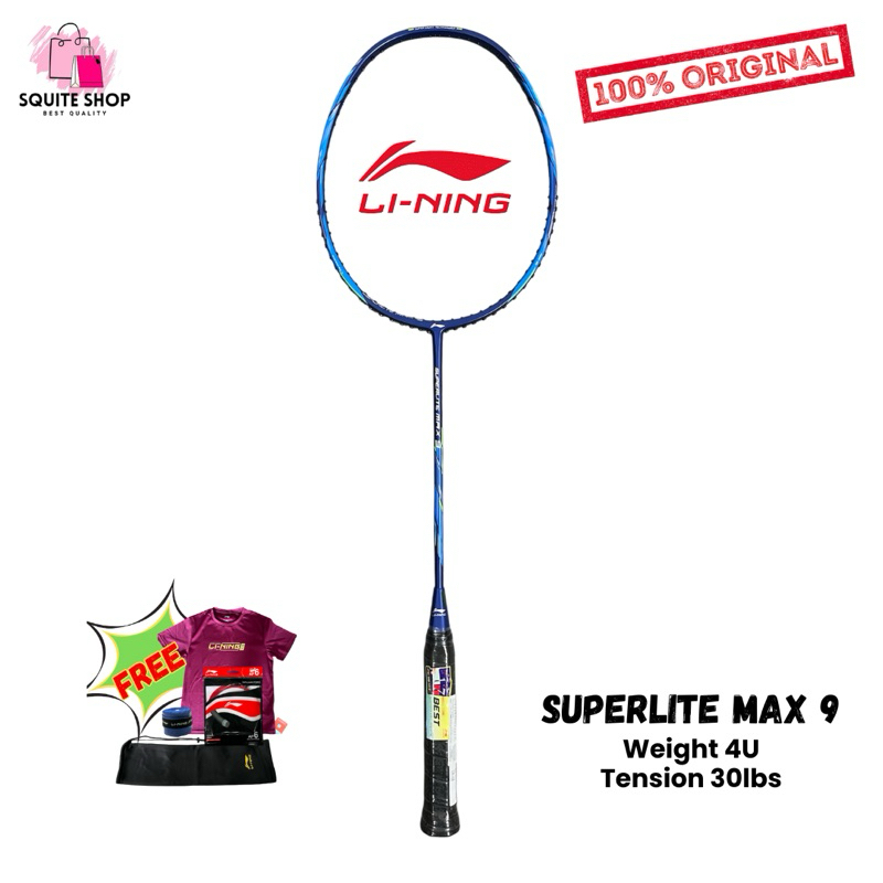 Original BADMINTON LINING SUPERLITE MAX 9 RACKET | Shopee Malaysia