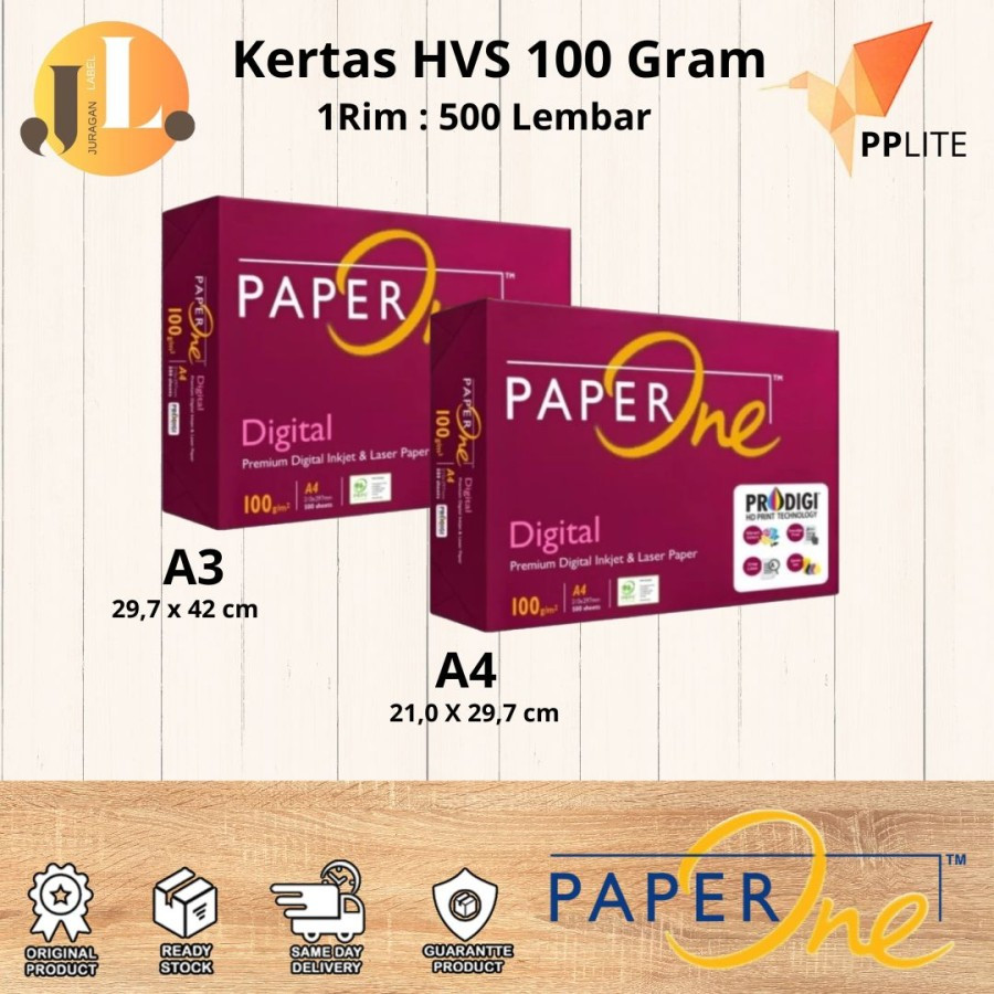 PaperOne 100Gr A4 | A3 HVS Paper 1 Ream (500 Sheets) | Shopee Malaysia