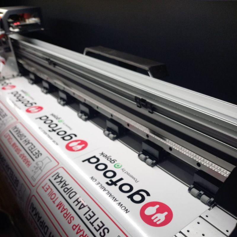 Gofood grab food shope food stickers made of waterproof vinyl, you can ...