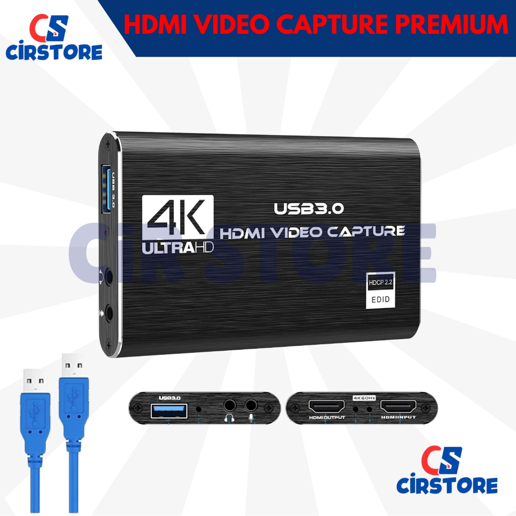 Video Capture Card Adapter USB 3.0 2.0 4K Video Adapter Audio HDMI ...