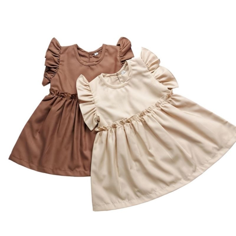 KATUN Baby girl dress / RUFFLE dress / premium baby dress / cool Toyobo ...