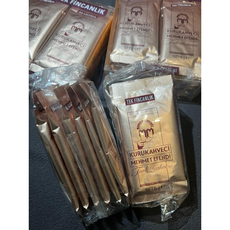 MEHMET EFENDI TURKISH COFFEE saset CONTAINS 6 sachets and 12 sachets ...