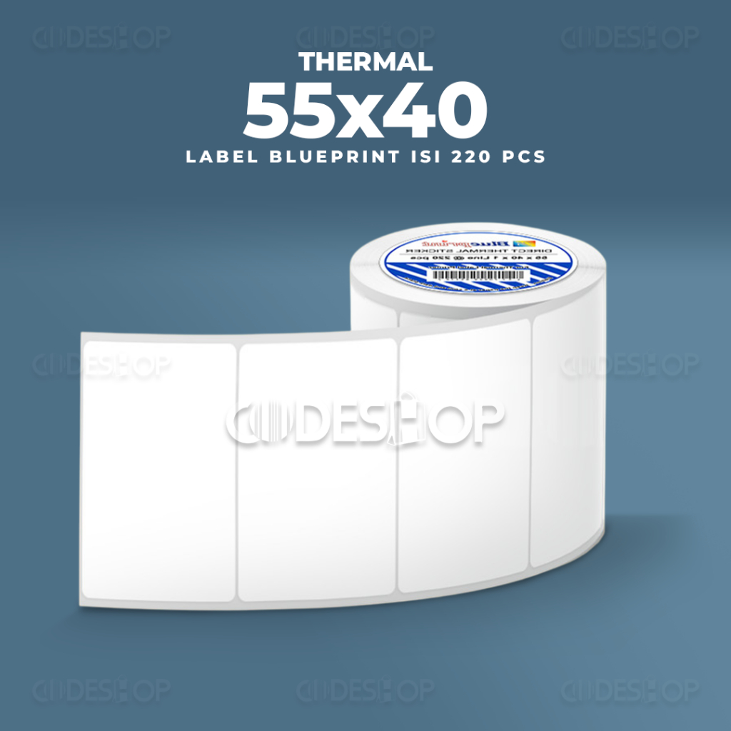 Blueprint Thermal Sticker Label 55x40mm 55x40 Barcode Sticker 55 x 40 mm | Shopee Malaysia