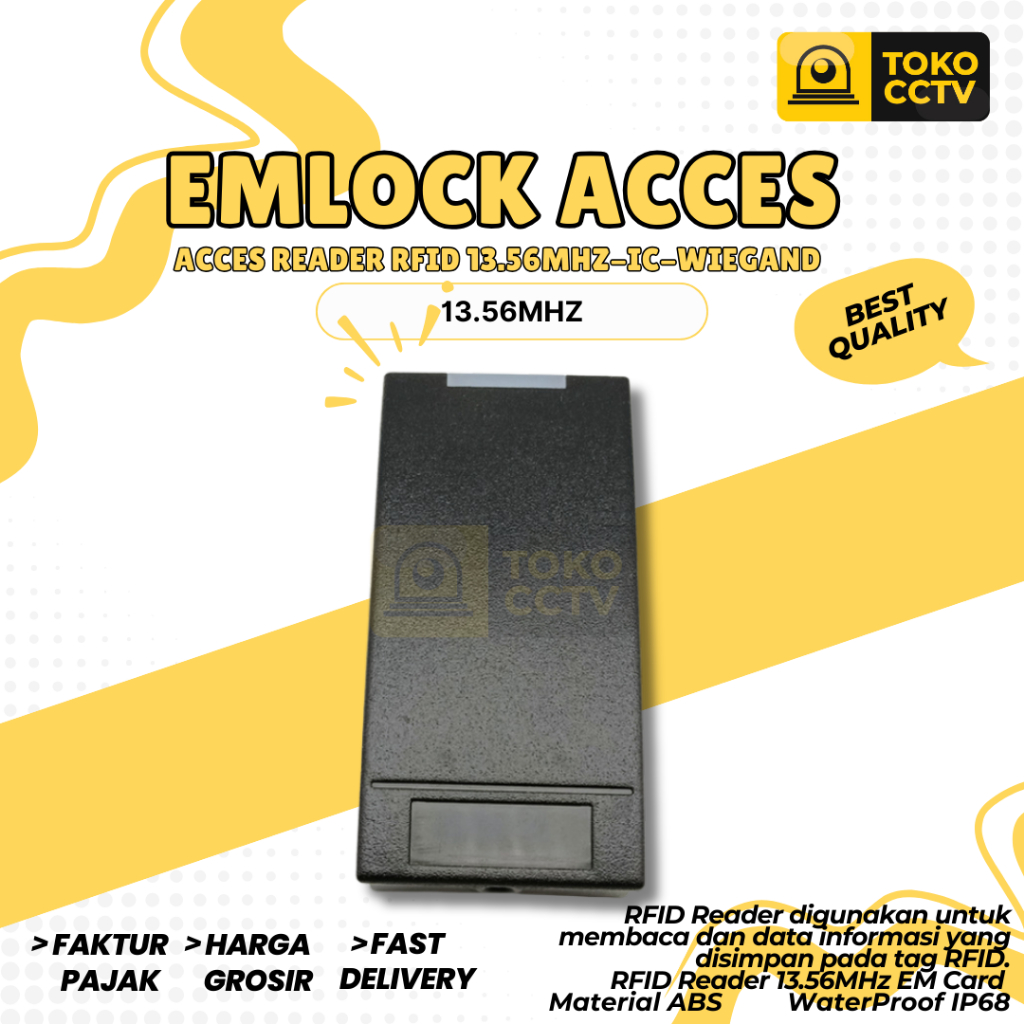 Wiegand RFID Reader Mifare IC 13,56 MHz - WG 26,34 | Shopee Malaysia