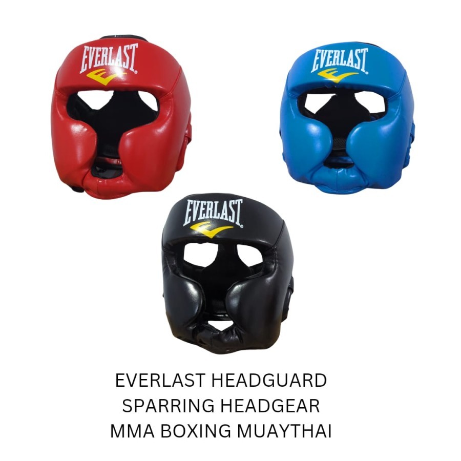 Head Guard EVERLAST PRO Boxing MMA Muay Thai PREMIUM Headguard Head ...
