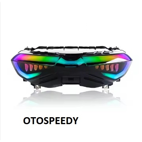 New nmax VCOS stop lamp lights up rgb lazy rgb rear brake light ...