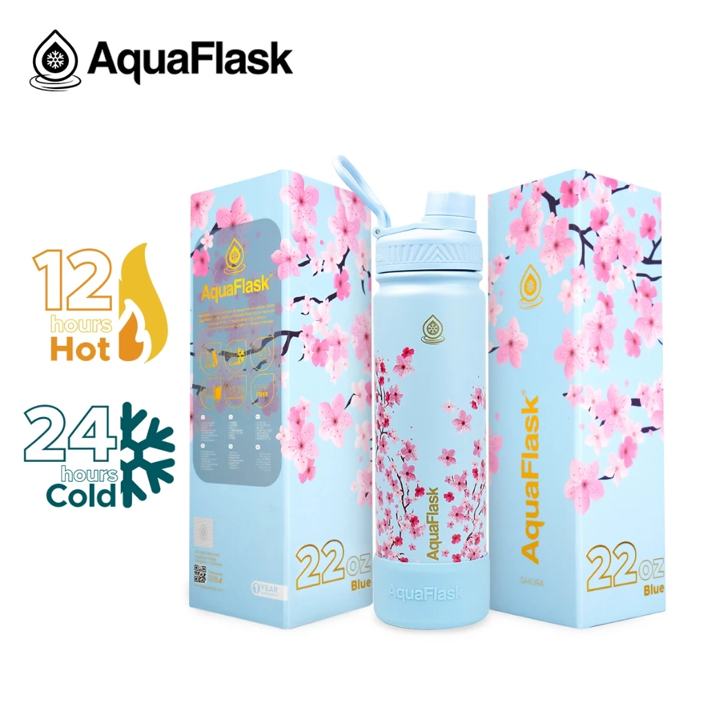 Aquaflask Sakura Collection II Bottles 22oz/32oz - Classic Blue | Shopee Malaysia