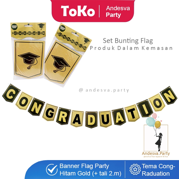 Black Congraduation Graduation banner gold Toga / Black gold Graduation ...
