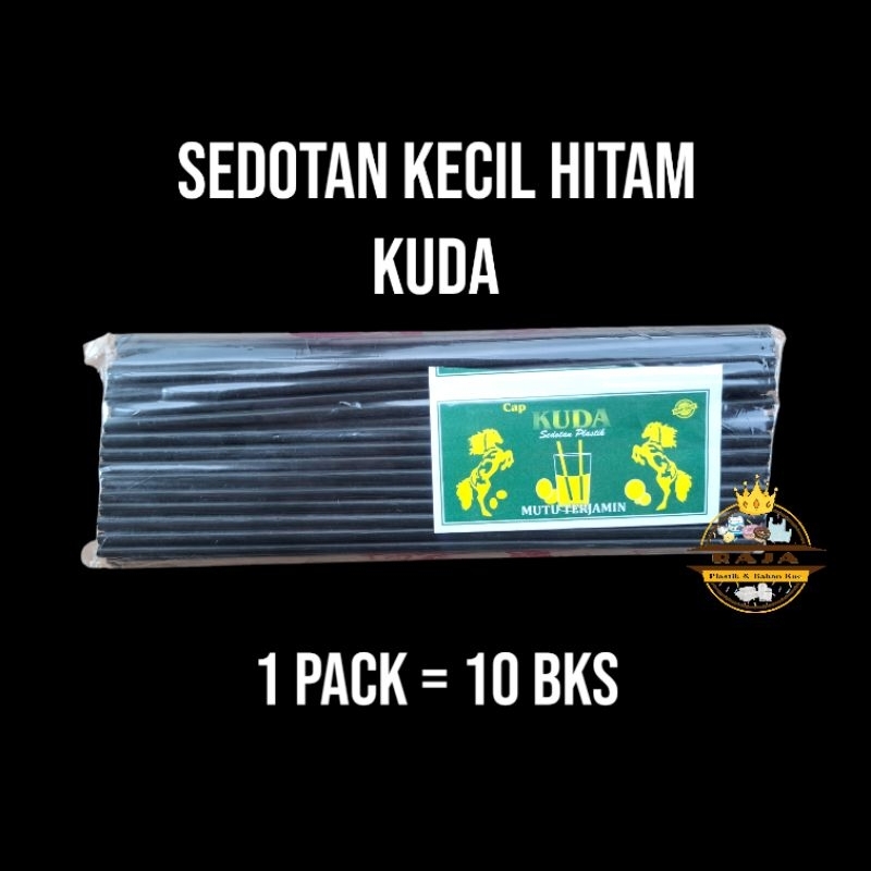 HITAM Horse Plastic Black Straws (1 PACK Contains 10 BKS) | Shopee Malaysia