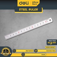 Deli Tools Iron Ruler / Metal Rules 15,20,30 CM Sturdy DL80XX | Shopee ...
