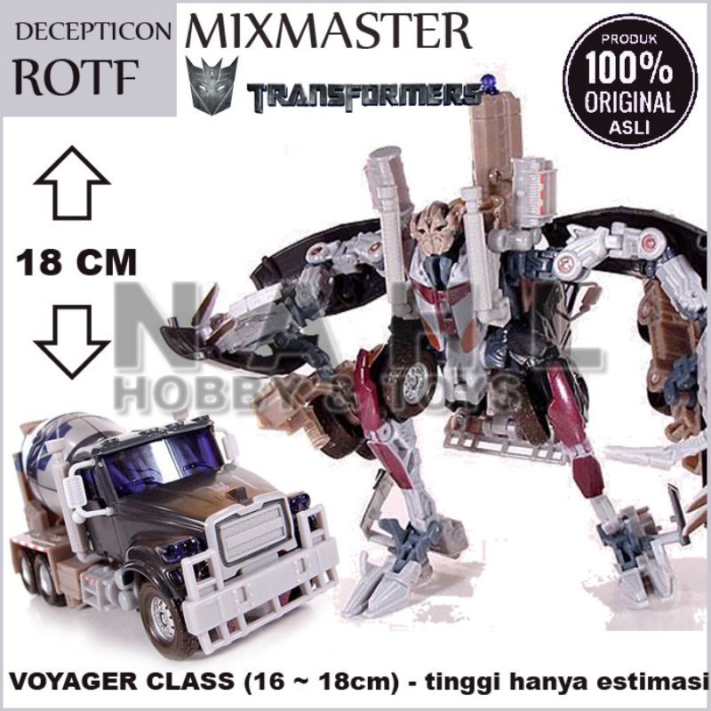 Robot Transformers ROTF Decepticon Mixmaster Voyager Class - Original ...