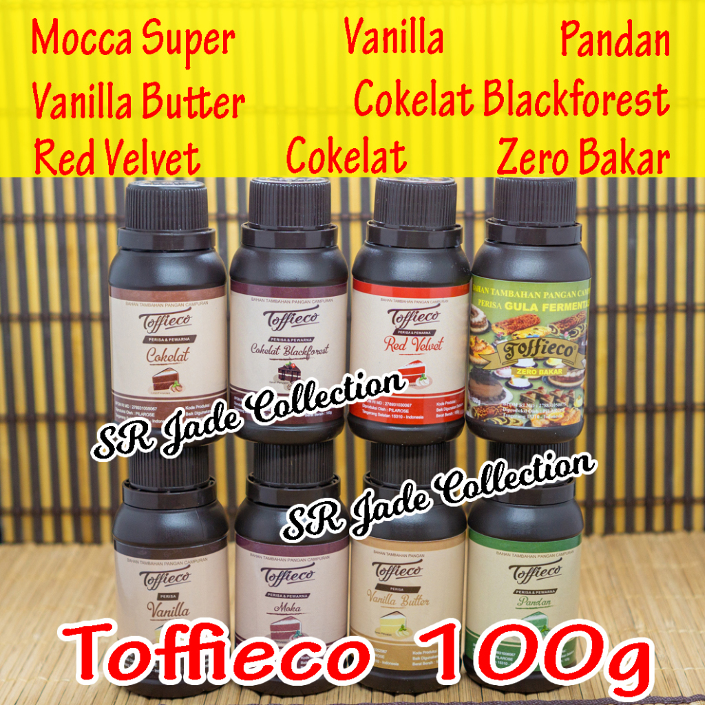 Toffieco Pasta 100 gr Tofieco Moka Tofico Vanilla Butter Pandan Zero ...