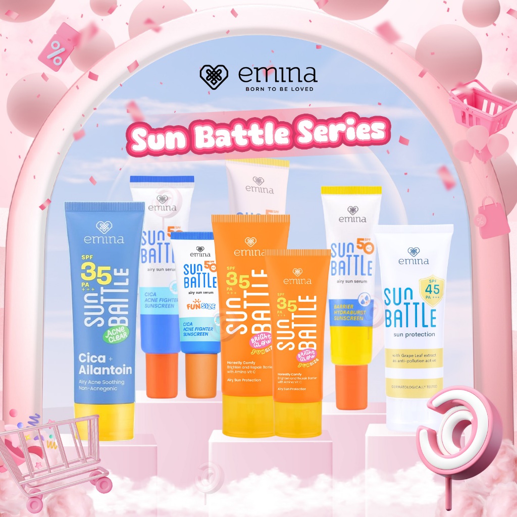 Emina - SUN BATTLE SERIES - Facial Sunscreen SPF 30 | 45 | 50 PA ...