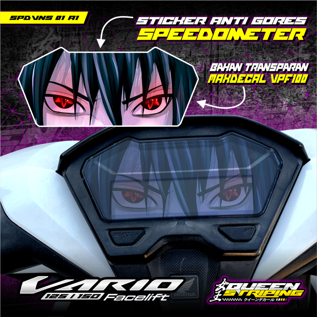 New Transparent Vario 125/150 Led Speedometer Sticker / Naruto Anime ...