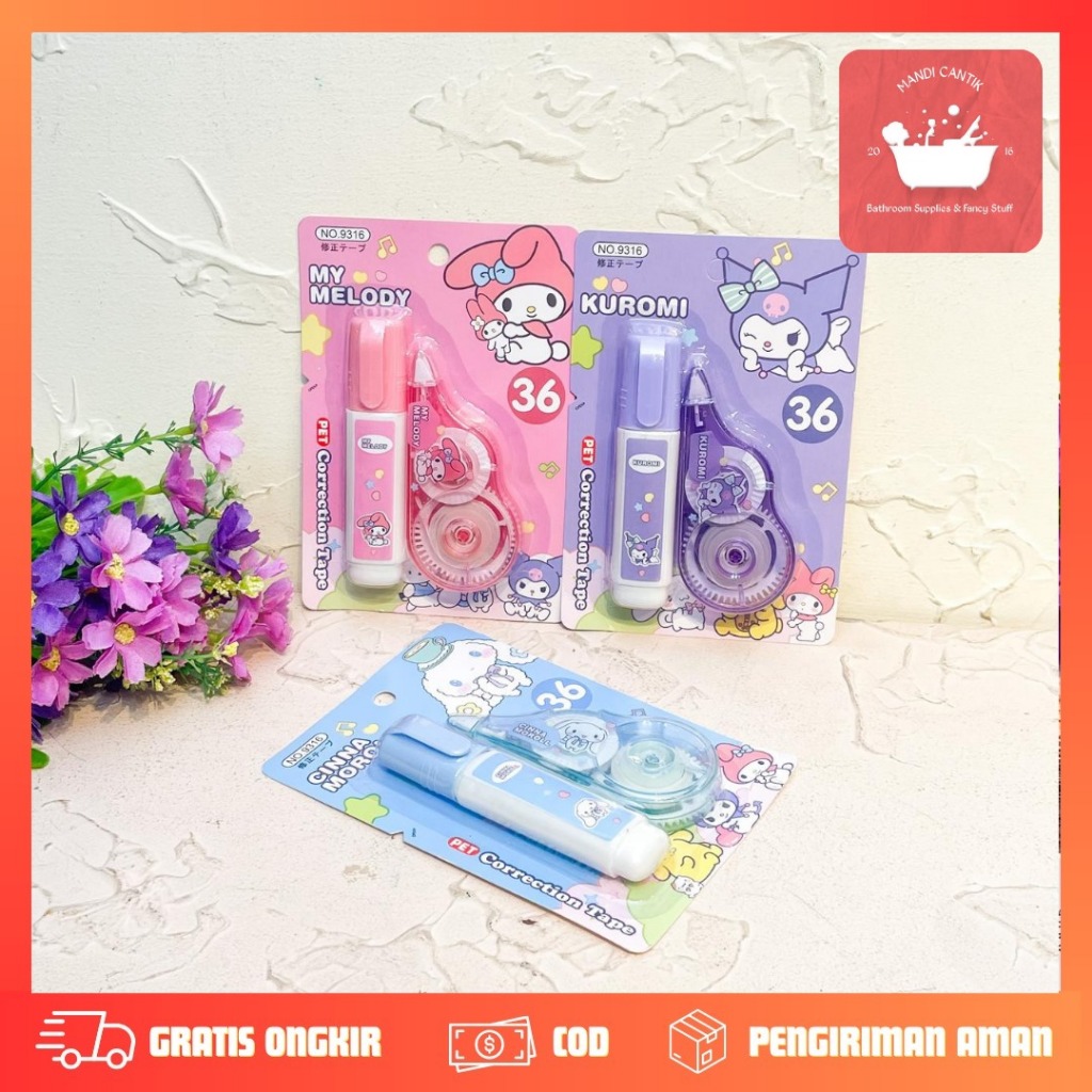 Correction Tape Niall 2 in 1 sanrio CT-1752 /Typex liquid paper sanrio ...