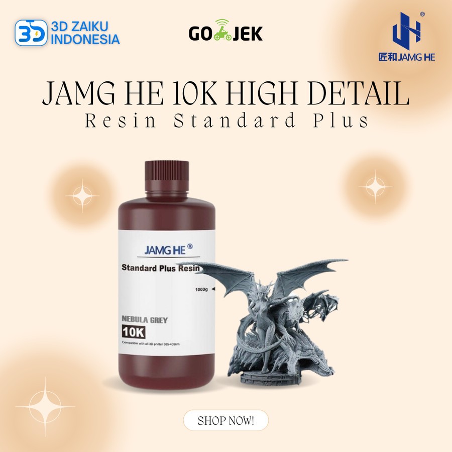 Jamg He 10K High Detail Resin Standard Plus 3D MSLA LCD DLP Printer ...