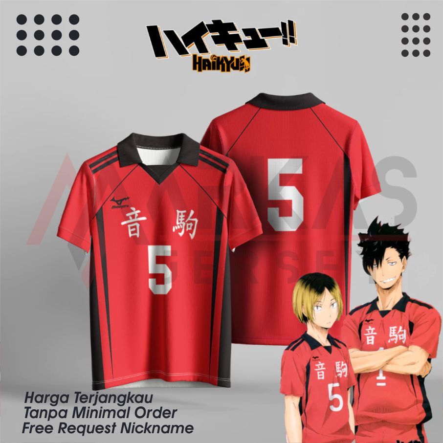 Anime HAIKYUU NEKOMA KENMA COSPLAY JERSEY T-SHIRT FULL PRINTING FREE ...