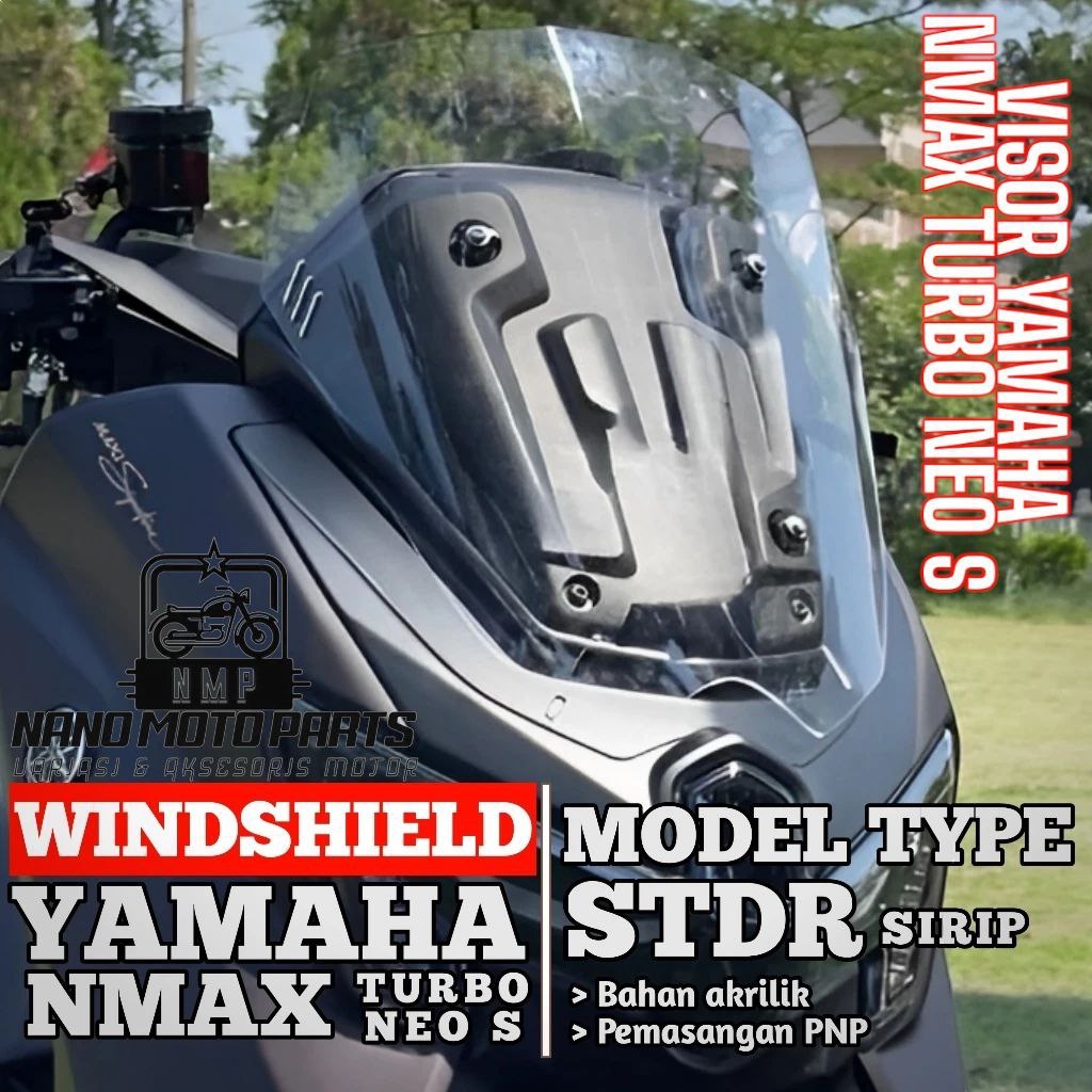 Visor NMAX Turbo NEO 2024 Fin Model Windshield Yamaha NMAX Turbo NEO S ...