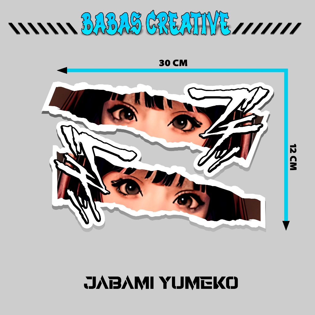 MATA Print CUT STICKER / EYE STICKER / JABAMI YUMEKO 5 MOTIF / STOCK ...