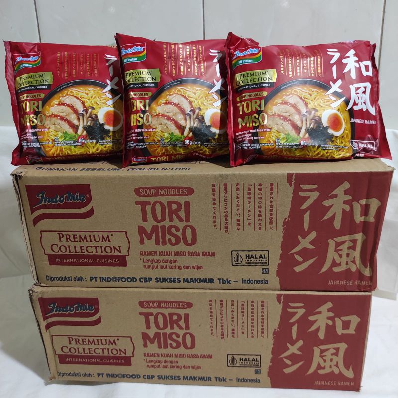 Indomie Japanese Ramen Premium Collection Tori Miso 86 gr 1 Box ...