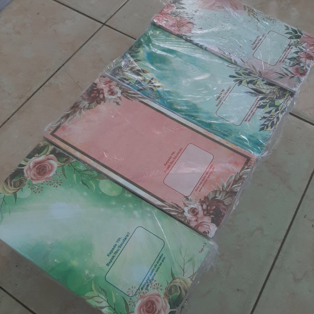 Reversible 1 sheet Cabinet Wedding Invitation Blank (Opp Plastic ...