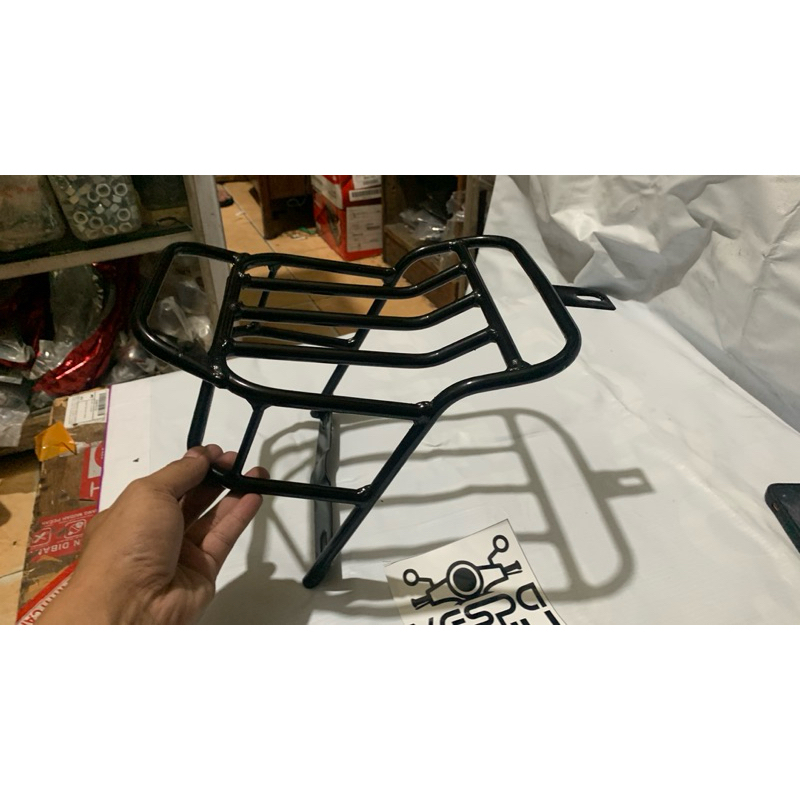 HITAM Vespa Px Ps Exclusip Strada Black Rear Rack Rack | Shopee Malaysia
