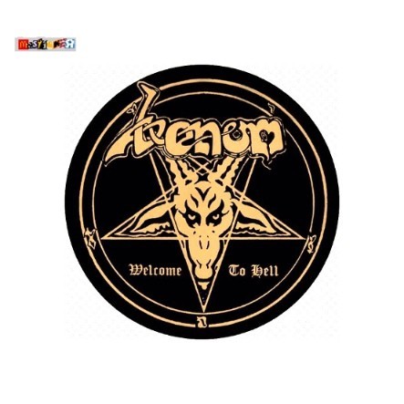 Venom logo rounded band sticker black metal sticker | Shopee Malaysia
