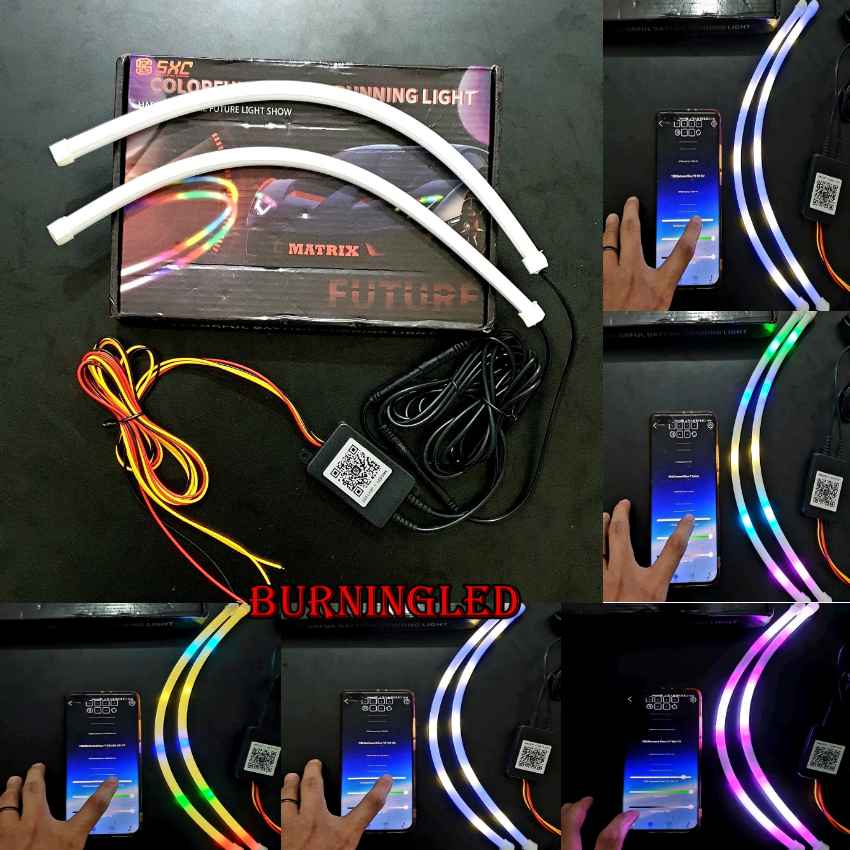 ORIGINAL DRL RGB MATRIX MOTORCYCLE 30CM UNIVERSAL BRAND SXC ALIS 30 CM ...