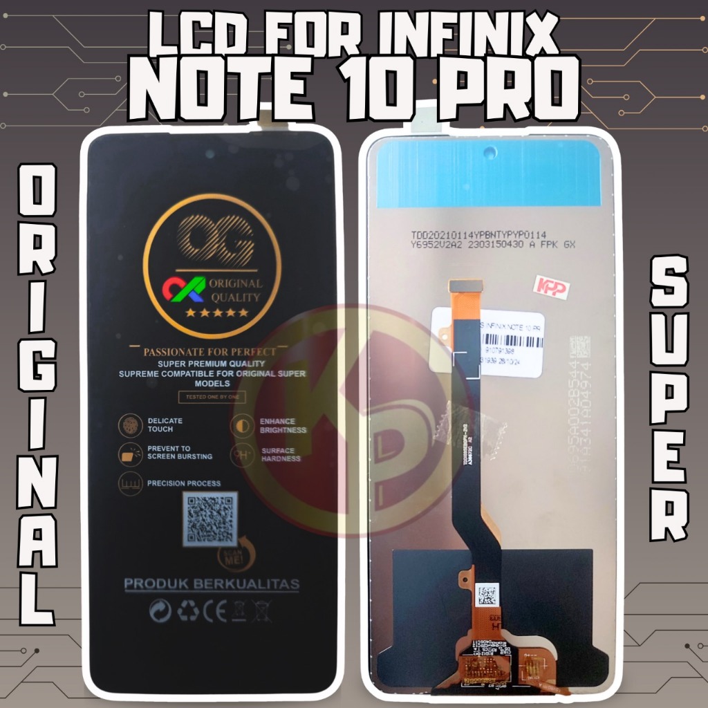 LCD + TOUCHSCREEN INFINIX NOTE 10 PRO / NOTE 10 / X695 / X693 ORIGINAL ...