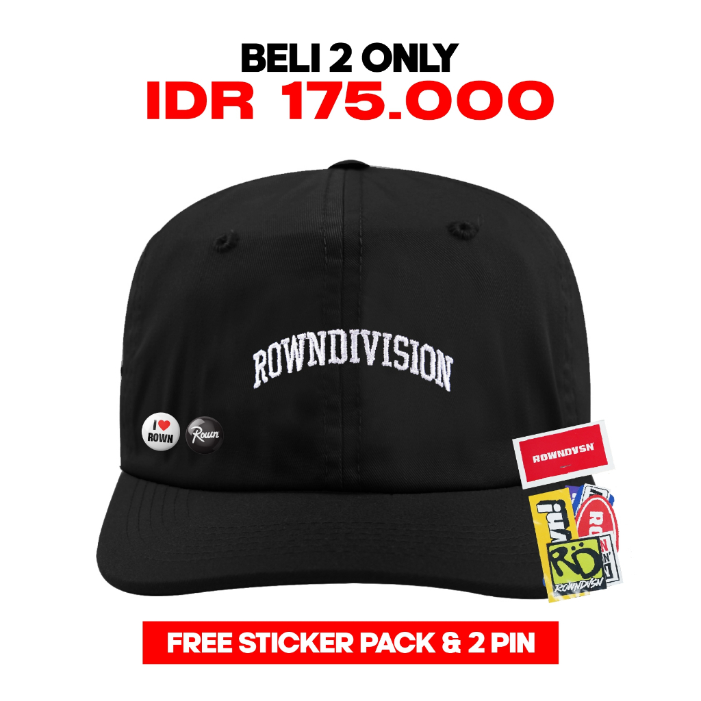 Rowndvsn Hat Black - Rown Division Black Distin Hat - ST024 | Shopee ...