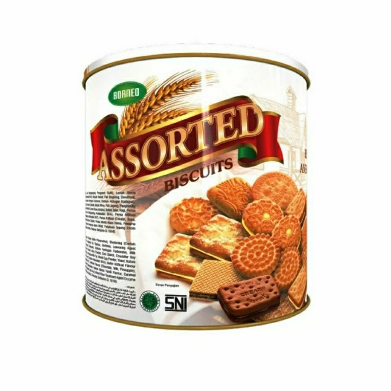Ubm Borneo Assorted BISCUITS ROUND 350 GRAM- Ubm Borneo/ Borneo Bulat ...