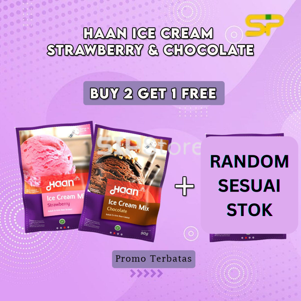 Haan Flour Ice cream Mix Chocolate 90 GR, Haan Flour Ice cream Mix ...