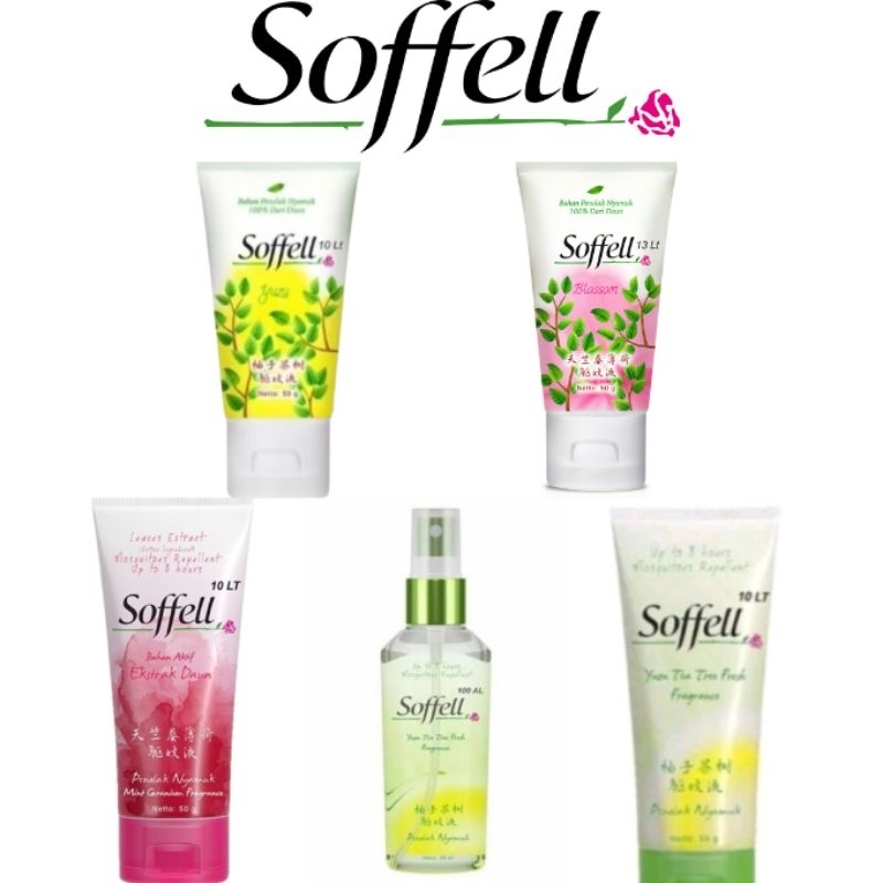 Soffell Mosquito Repellent Spray 55mL / Lotion 50g - NATURAL Mint ...