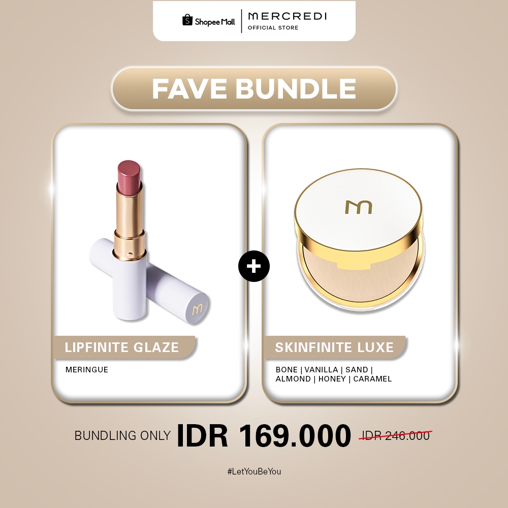 MERCREDI Full Fave Bundle (Compact Powder Skinfinite Luxe + Lip Glaze ...