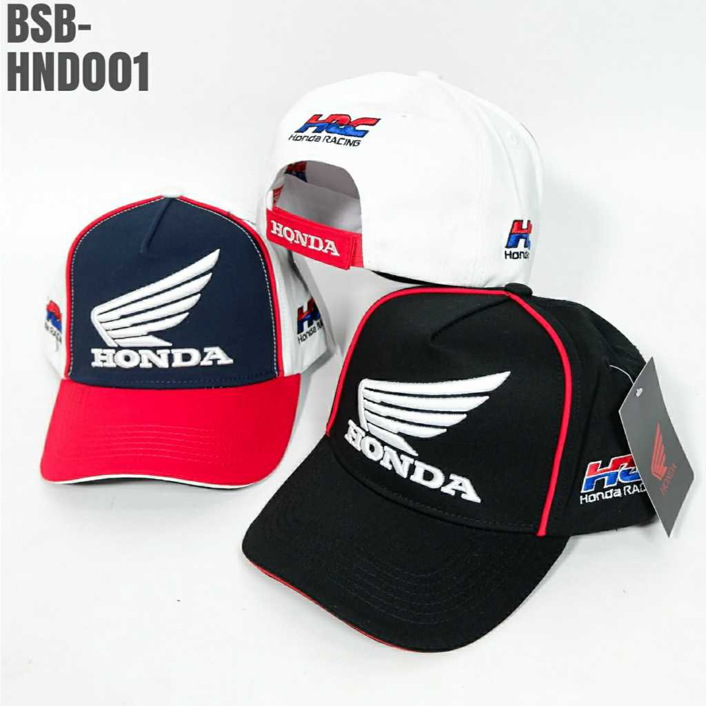 Honda LOGO THICK EMBROIDERED SPORT CAR HAT - BASEBALL CAP MOTORACING ...
