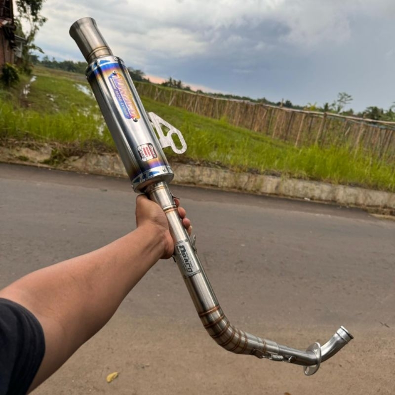 Draco checklis salemba exhaust half blue Aerox vario nmax pcx beat mio ...