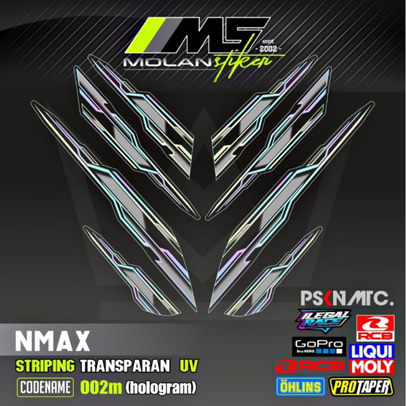 Decal Sticker Striping Transparent Variations Uv Nmax Old Nmax Gen 1 ...