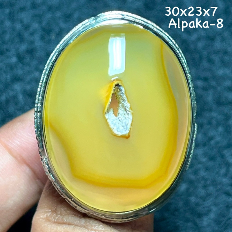 Natural Baturaja Combong Natural Agate Ring (Original Alam) | Shopee ...