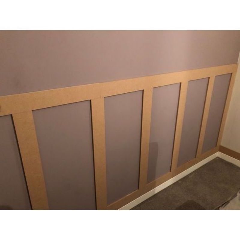 Package of 12pcs MDF Brown 5mm Thick premium Wallbatten Wall Batten ...