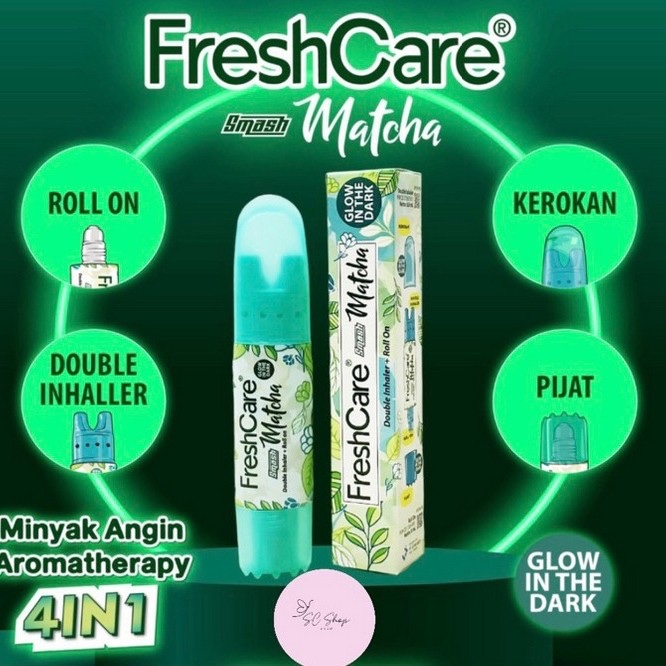 Freshcare Smash Matcha - Double Inhaler + Scraping + Roll On + Massage ...