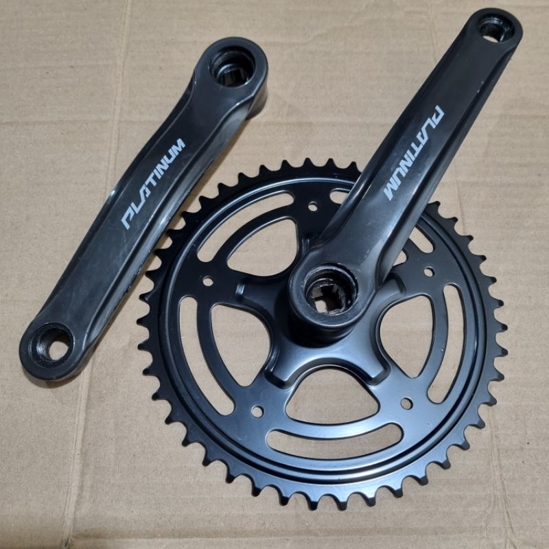 Crank Fixie bmx seli 44T Arm 170MM BB Steel single speed box | Shopee ...