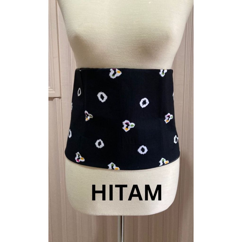 Angkin Obi Belt Kebaya Modern/Angkin Jumputan Ready to Use Back Zipper ...