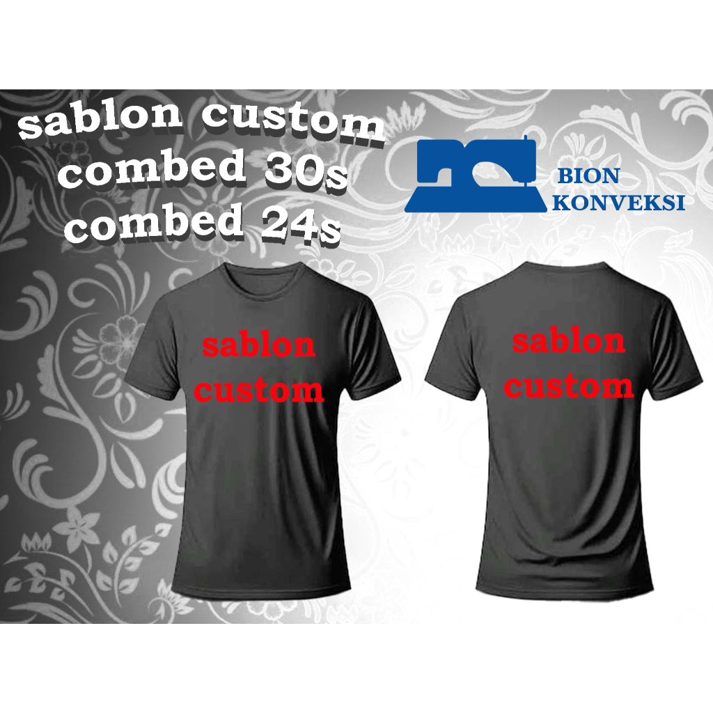 Custom SABLON T-SHIRT PHOTO UNIT PHOTO PICTURE NAME WRITING WORDS OWN ...