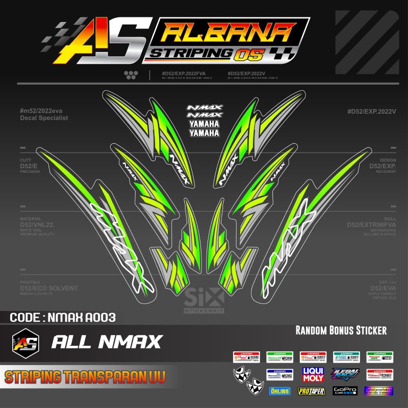 Decals STICKER YAMAHA NMAX NOE/NEOS/STRIPPING NMAX TURBO | Shopee Malaysia
