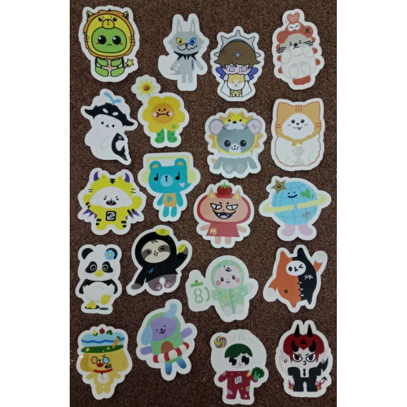 4pcs Sticker Deco Waterproof Vinyl Mascot GMMTV Perfoon Look Khunnoo ...