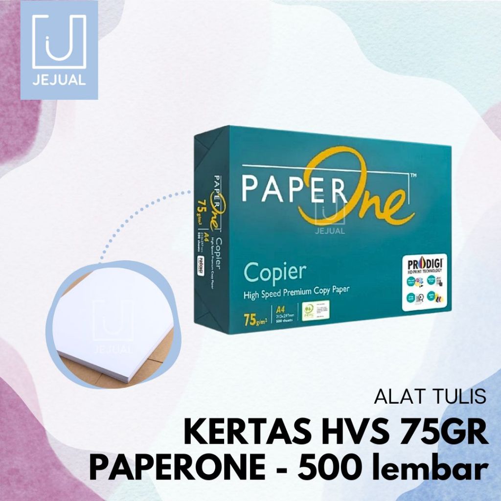 Hvs A4 Paperone Paper 75 gr 500 Sheets/ 1 Ream A4 Paper One Paper ...
