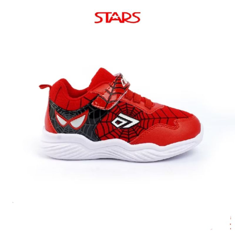 MERAH Conae boys' shoes/toddler shoes red and black spido | Shopee Malaysia