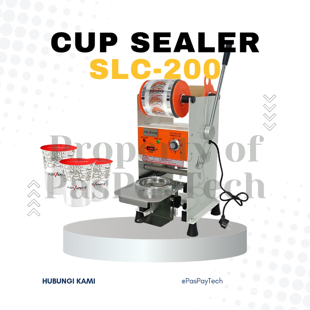 MESIN Sealing Machine Advance SLC-200 Cup Sealer plastic Cup press ...