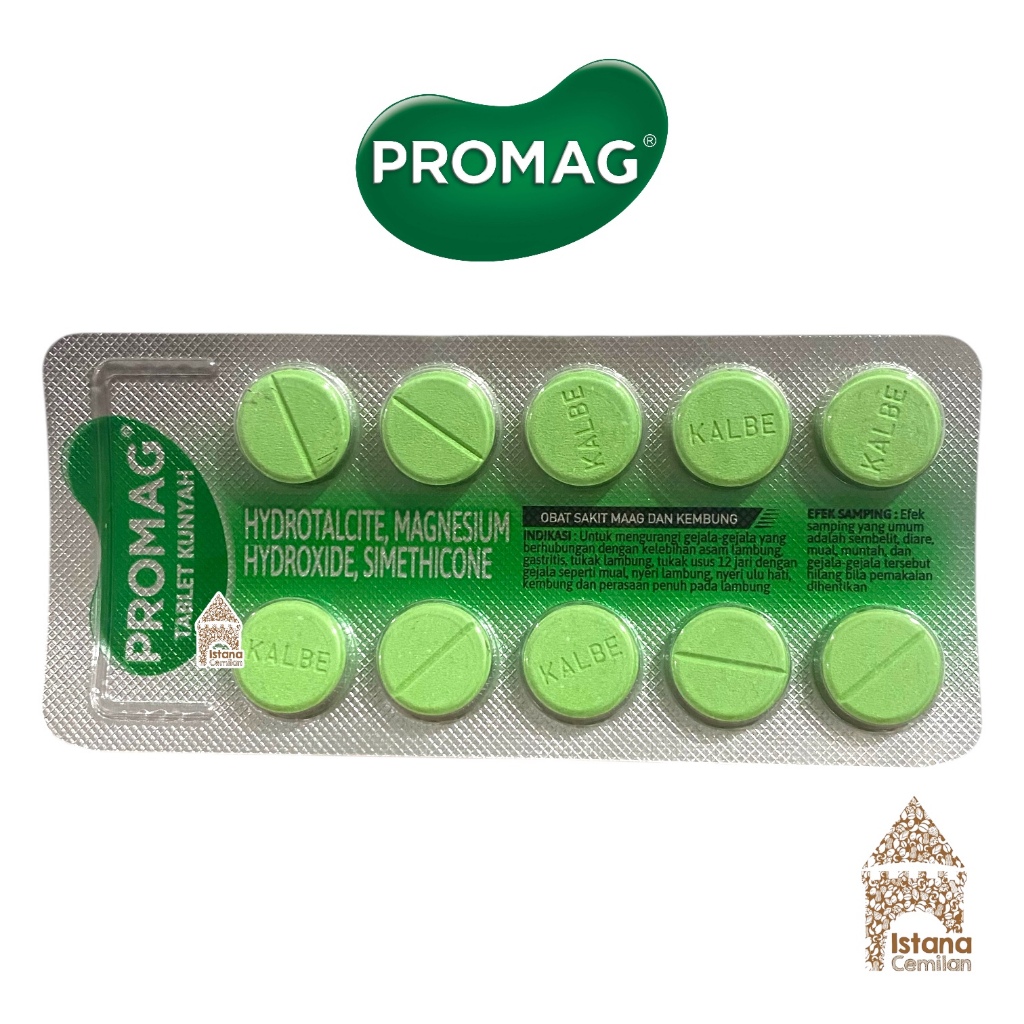 Promag Chewable Tablets for Stomach Pain and Bloating 1 STRIP | Shopee ...